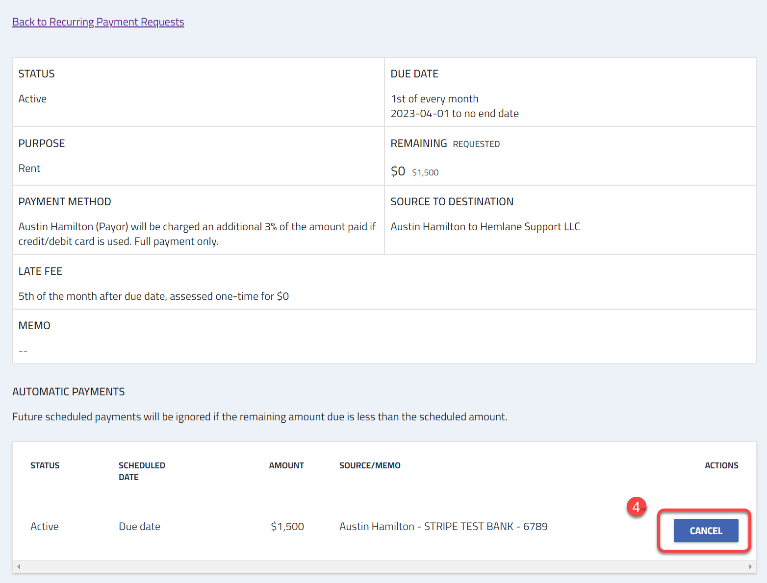 How do I edit my scheduled automatic payments? – Hemlane Support Center