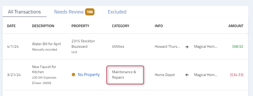 How do I assign a category to a transaction? – Hemlane Support Center