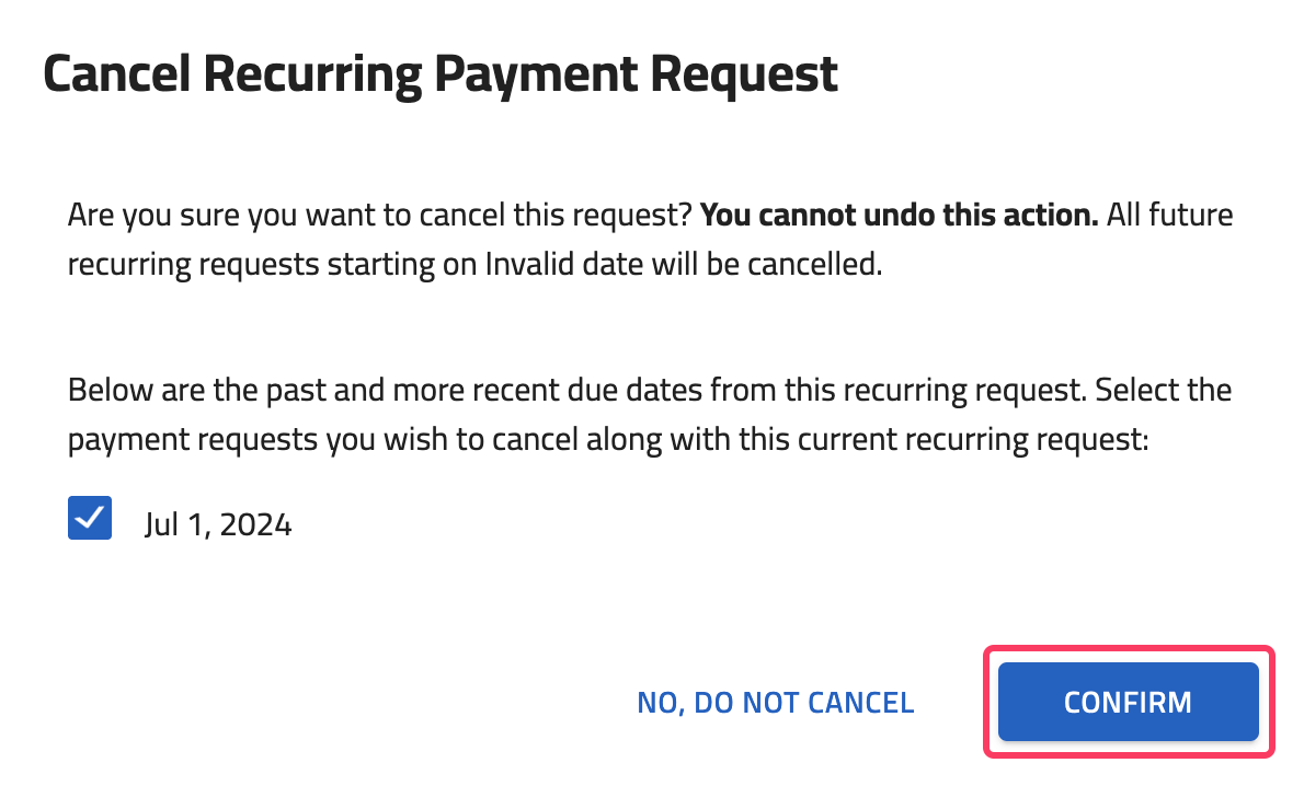 How do I cancel a recurring payment request? – Hemlane Support Center