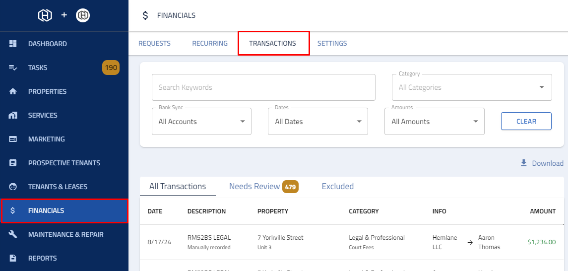 How do I assign a category to a transaction? – Hemlane Support Center